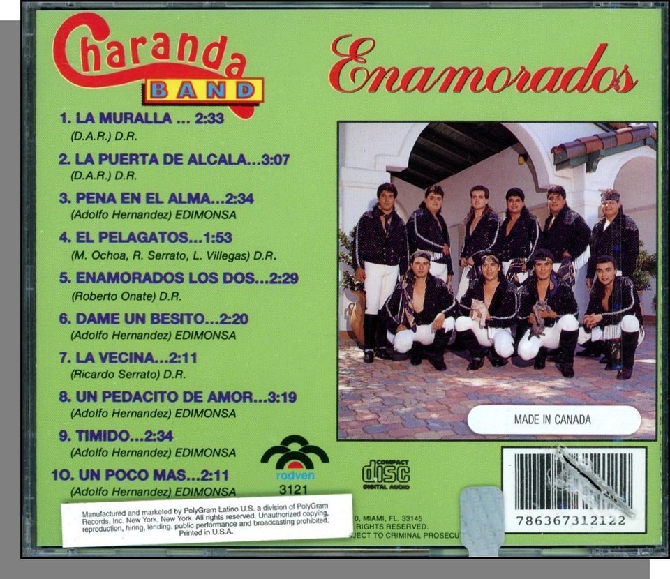 Charanda Band - Enamorados - New 1996, 10 Song, Spanish CD! | eBay