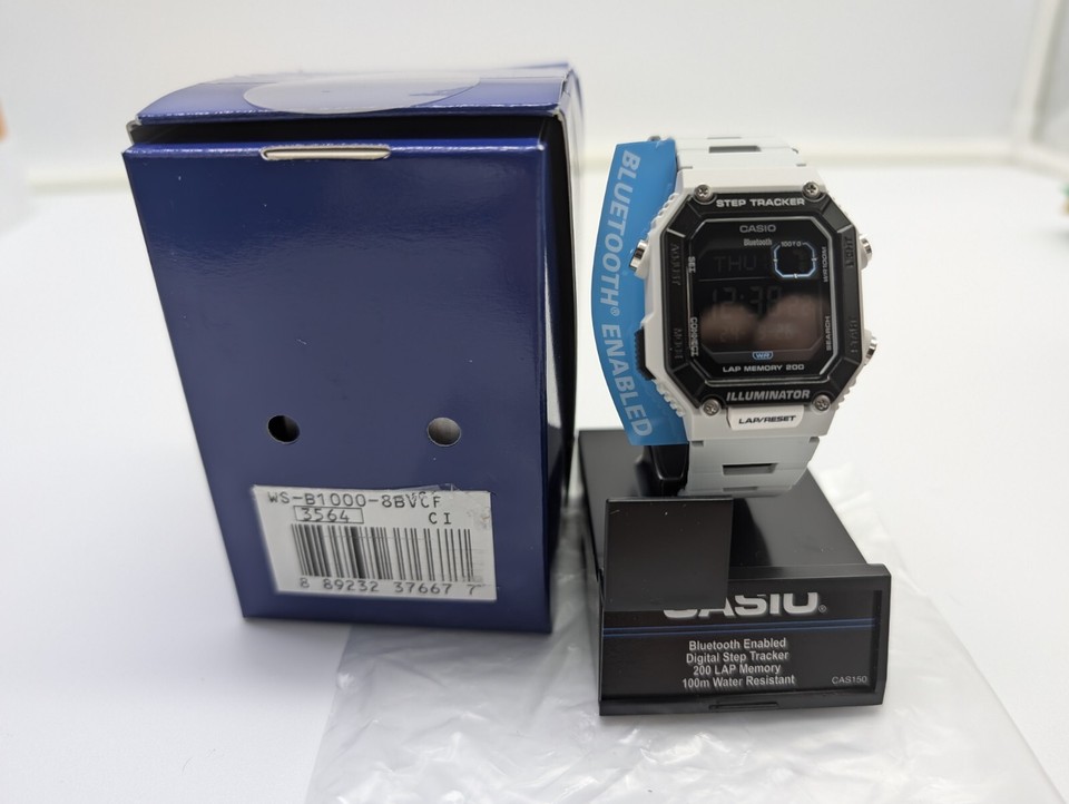 NEW Casio Illuminator Bluetooth Enabled Sport Watch WS-B1000 With 3564 ...