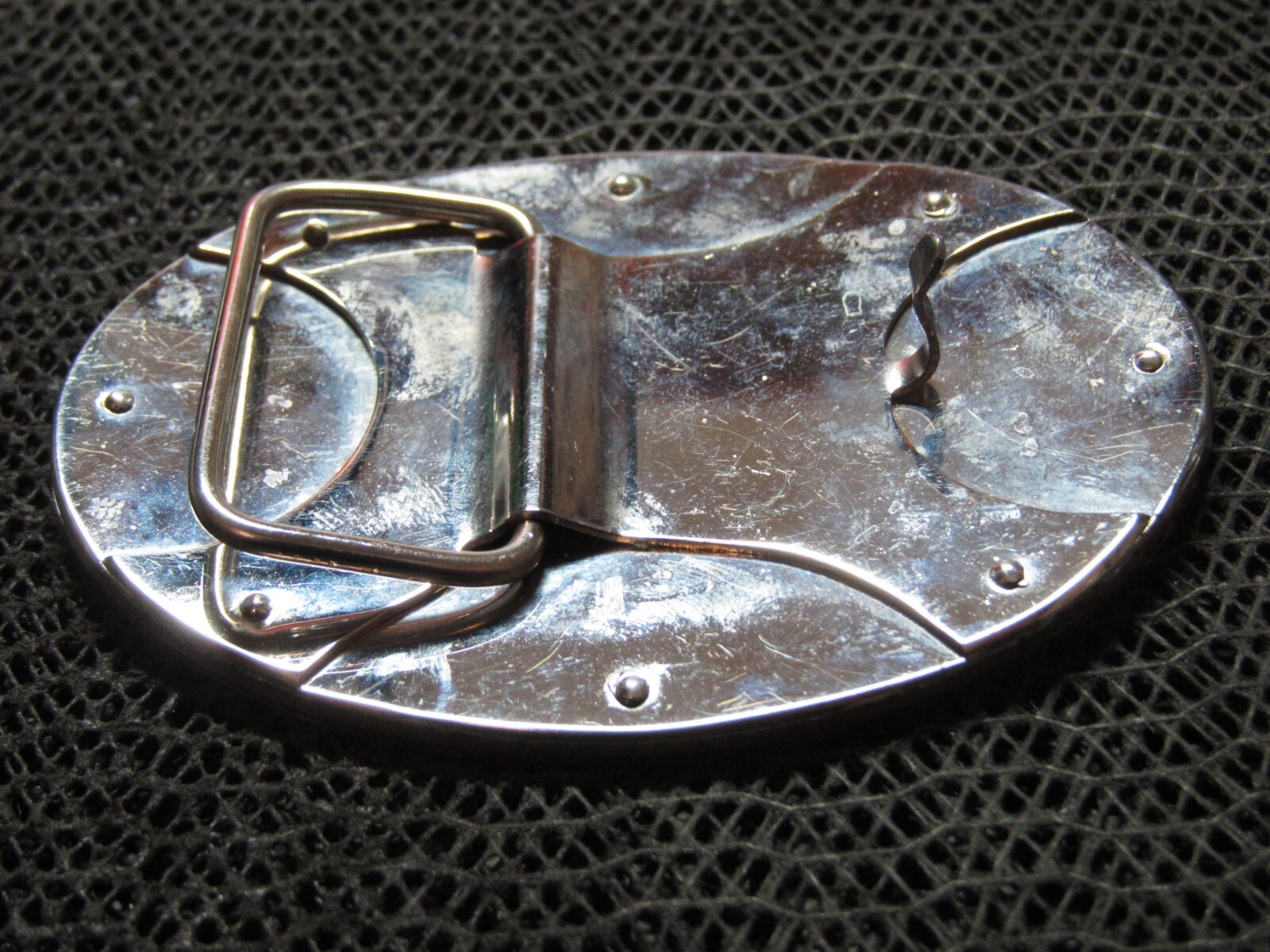 CUSTOM LSU TIGER FOOTBALL SHADOW BOX BELT BUCKLE! VIN… - Gem