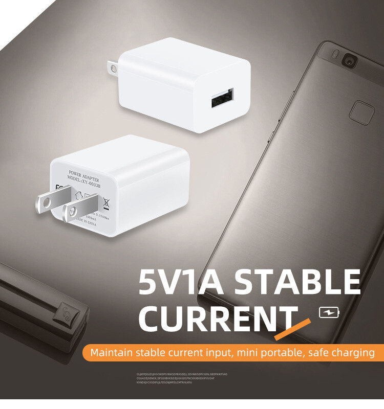 5W USB Power Adapter AC Home Wall Charger Cable USB Cord For iPhone 5 6 ...