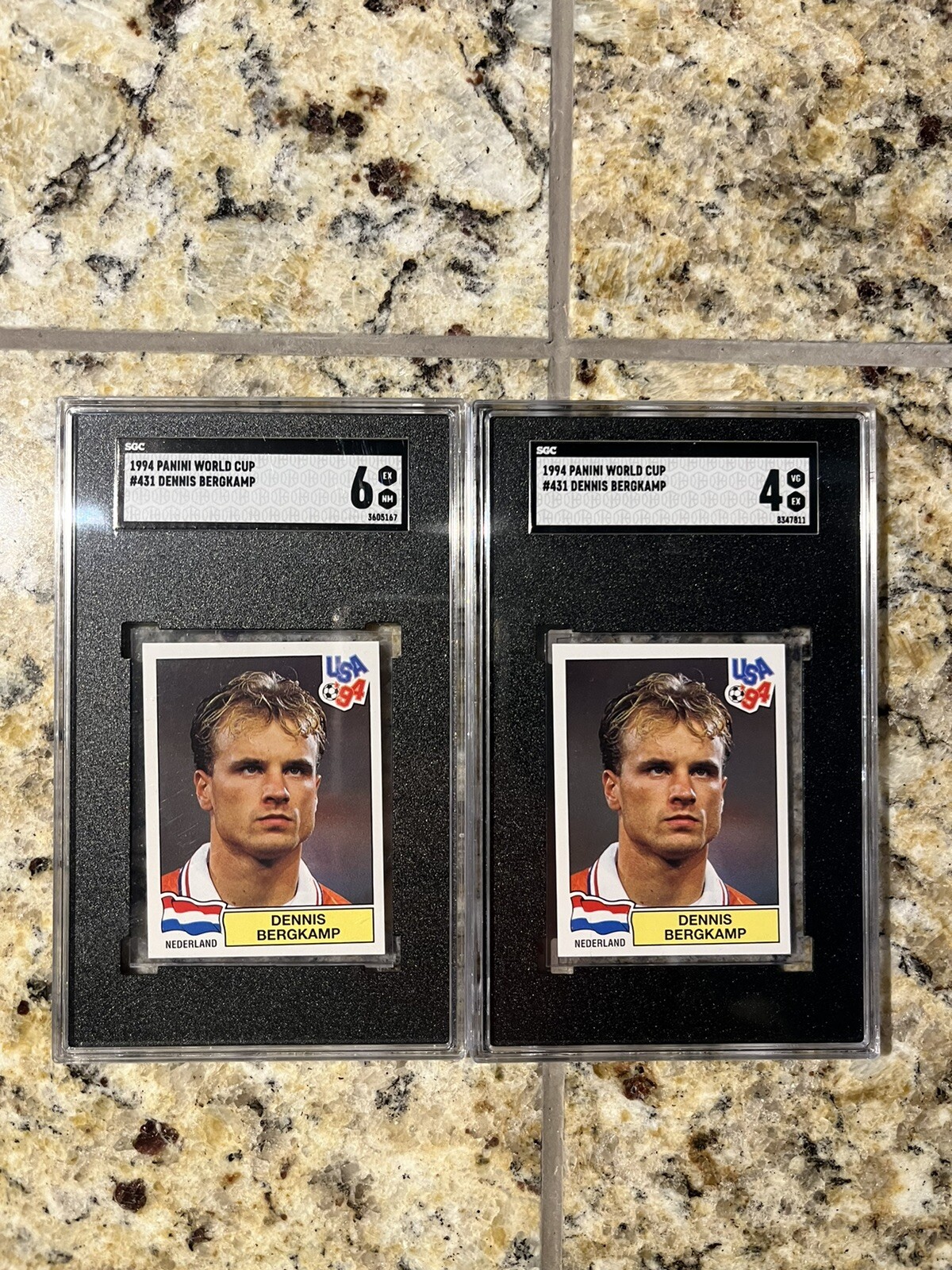 1994 Panini World Cup USA 94 - Dennis Bergkamp Sticker #431 SGC LOT OF ...
