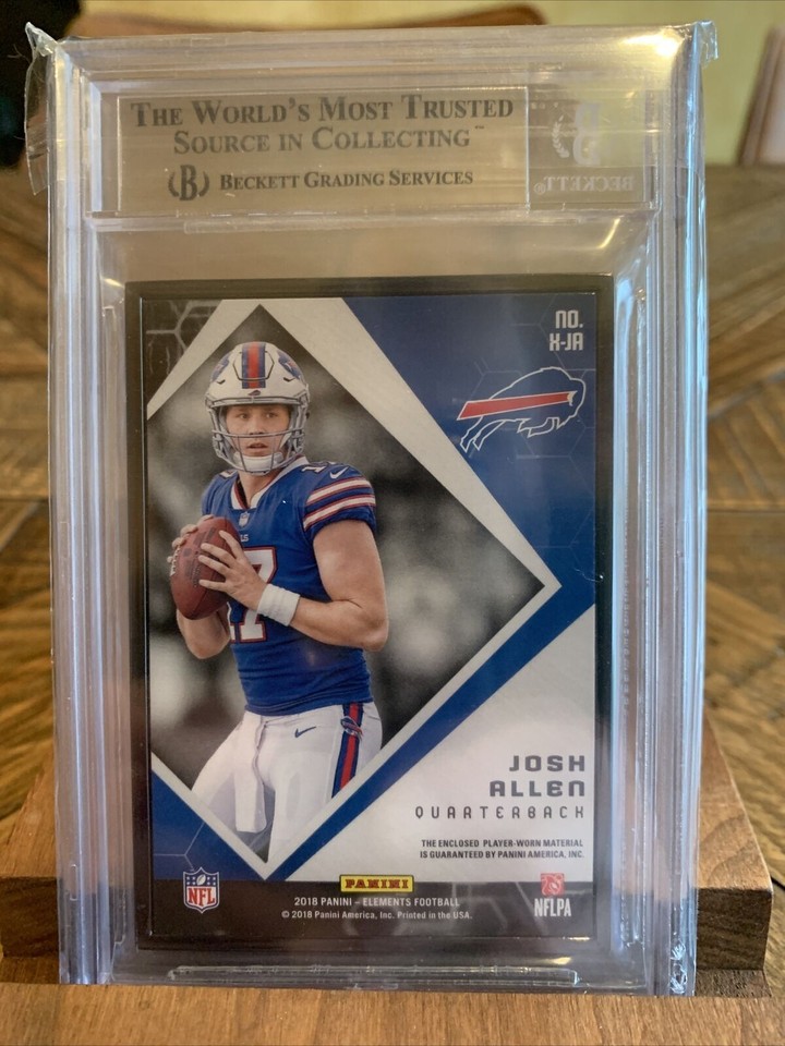 2018 Panini Elements Josh Allen Xenon Rookie 1/1 - Swoosh / NFL Shield ...