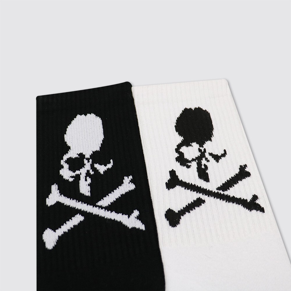 4 Pair Lot Punk Men Women Hip Hop Skateboard Skull Skeleton Low Tube ...