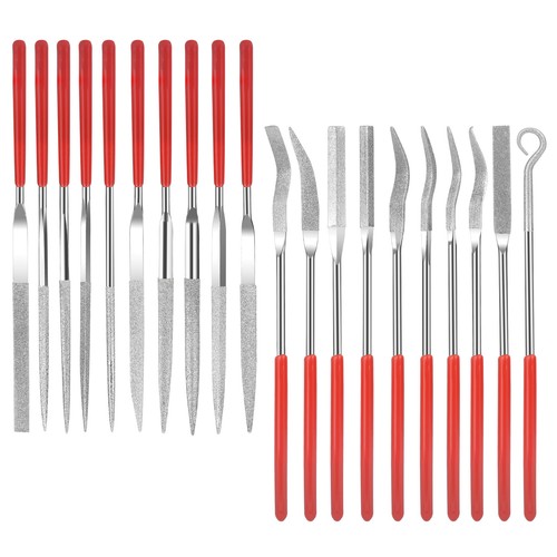 20x Diamond Needle File Set for Metal Glass Stone Wood Jewelry Carving ...