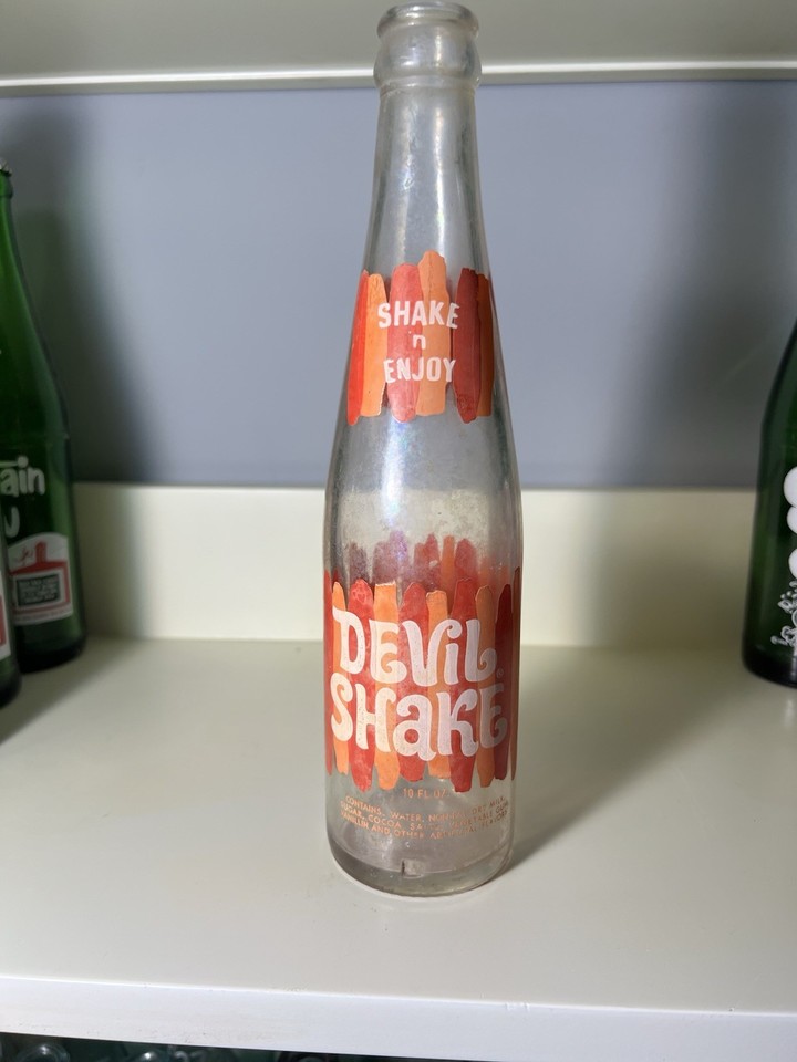 PEPSI's 60's "DEVIL SHAKE" A CHOCOLATE FLAVORED BEVERAGE, 10 oz. Bottle ...