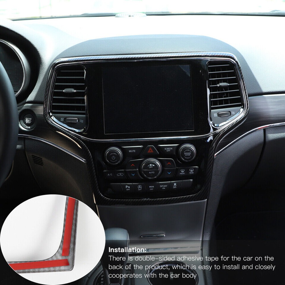 24x Carbon Fiber Interior Dash Panel Cover Trim Kit for Grand Cherokee ...