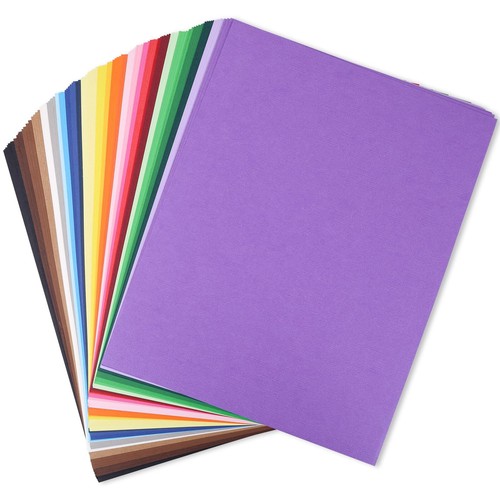 150 Pcs Colored Textured Cardstock 8.5"x11" 30 Assorted Colors 250gsm ...
