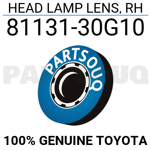 8113130G10 Genuine Toyota HEAD LAMP LENS, RH 81131-30G10 | eBay