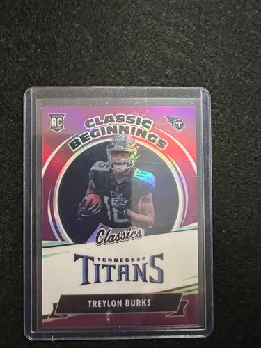 2022 Panini Classics Classic Beginnings RC 22/35 Pink Treylon Burks ...