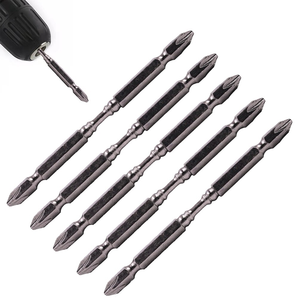 Double Headed Electric Screwdriver Bit Set with Magnetic Tips Extra ...