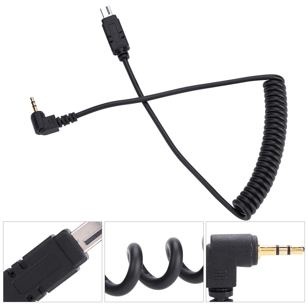2.5-DC2/N3 Camera Remote Shutter Release Connecting Cord Cable For EOM ...
