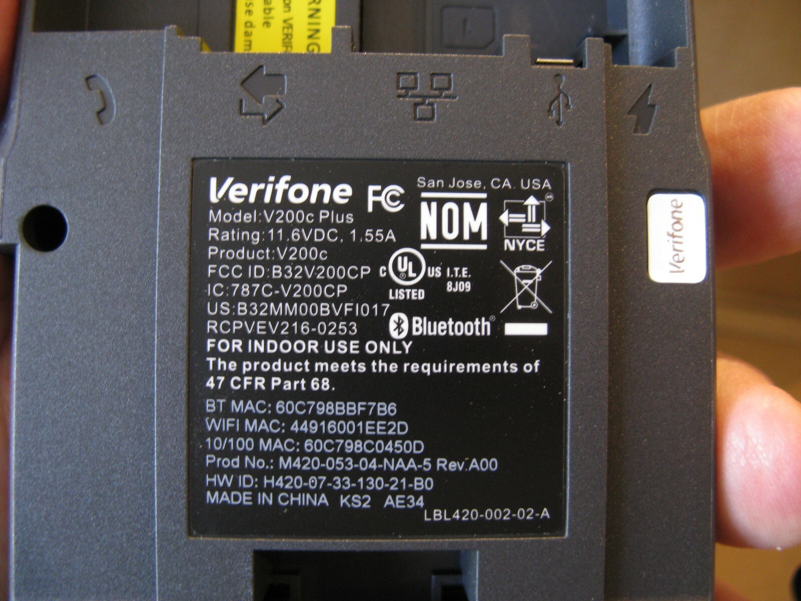 V200C 'PLUS' M420-053-04-NAA-5 ***BRAND NEW***encrypted with CARLTON ...