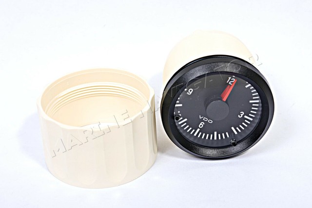 VDO Cockpit International Clock Gauge 52mm 2" 12v Black 370-214-031 ...