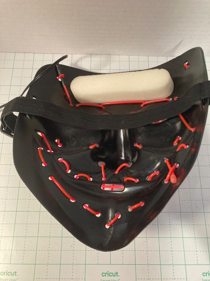 The purge mask pink/purple and orange light up mask | eBay