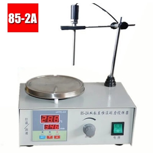 Double Digital Display Heating Constant Temp Magnetic Stirrer Lab Mixer ...
