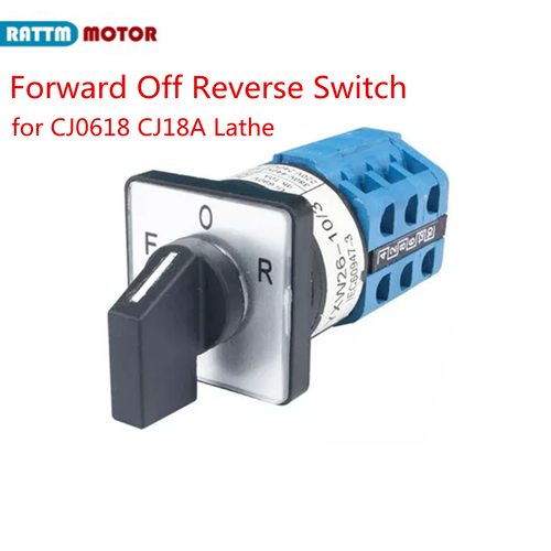 CJ18A CJ0618 Lathe Accessories Motor Forward Off Reverse Switch 10A ...