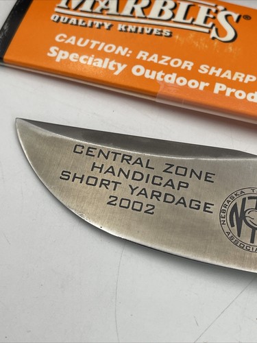 Marbles 80602 Trailcraft Leather Aluminum Knife In Original Box Sheath ...