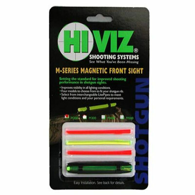 Hi-Viz Ultra Narrow Magnetic Fiber Optic Front Shotgun Sight Rib .171 ...