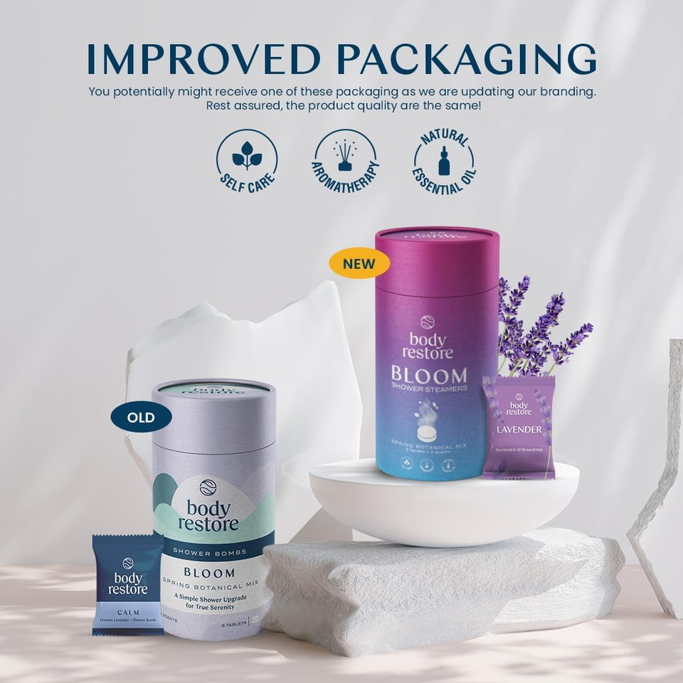 Body Restore Shower Steamers Aromatherapy 6 Packs - Mothers Day Gifts ...