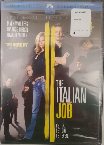 THE ITALIAN JOB (DVD, 2003) MARK WAHLBERG, CHARLIZE THERON-NEW SEALED ...