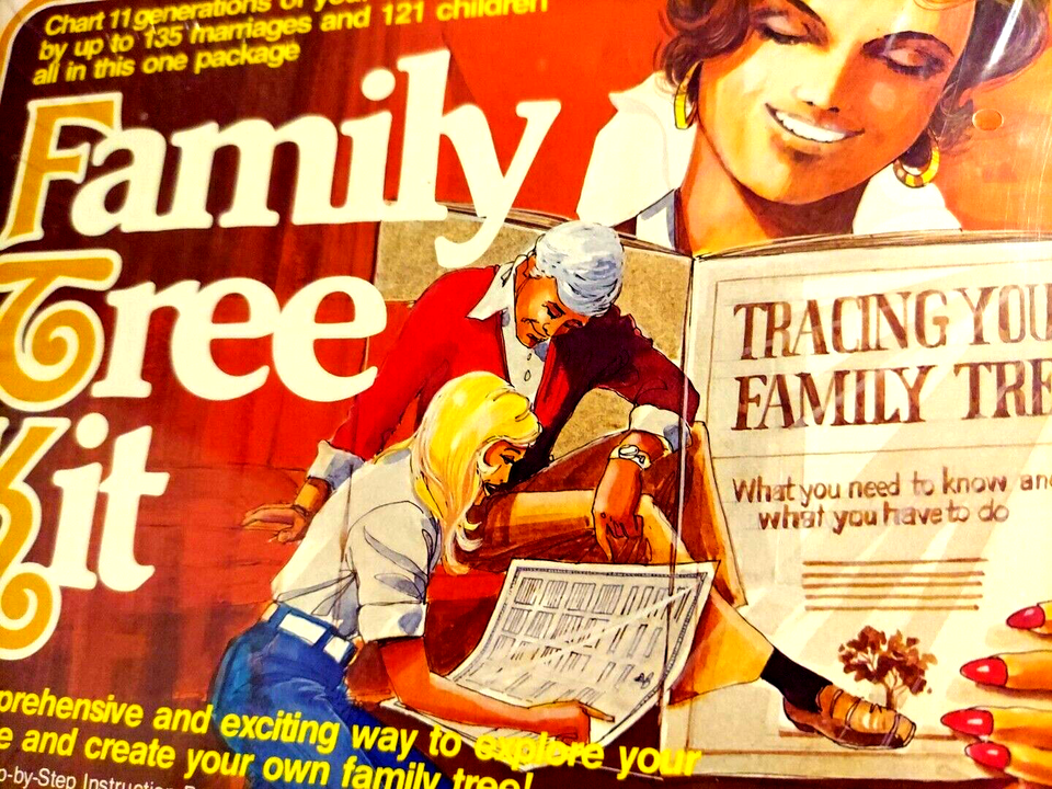 FAMILY TREE KIT retro 70's Ancestry 1978 brand new Sealed movie prop | eBay