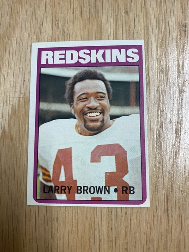 1972 Topps Football Larry Brown Redskins Card #95 | eBay