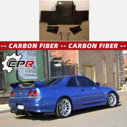 For Nissan Skyline R33 GTR TS-Style Carbon Rear Bumper Under Diffuser ...