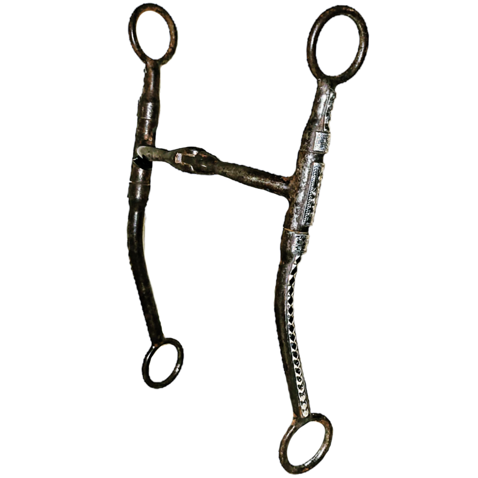 Ray Maheu Mahue Engraved Sterling Silver Dotted Dot Hinged Mouth ...