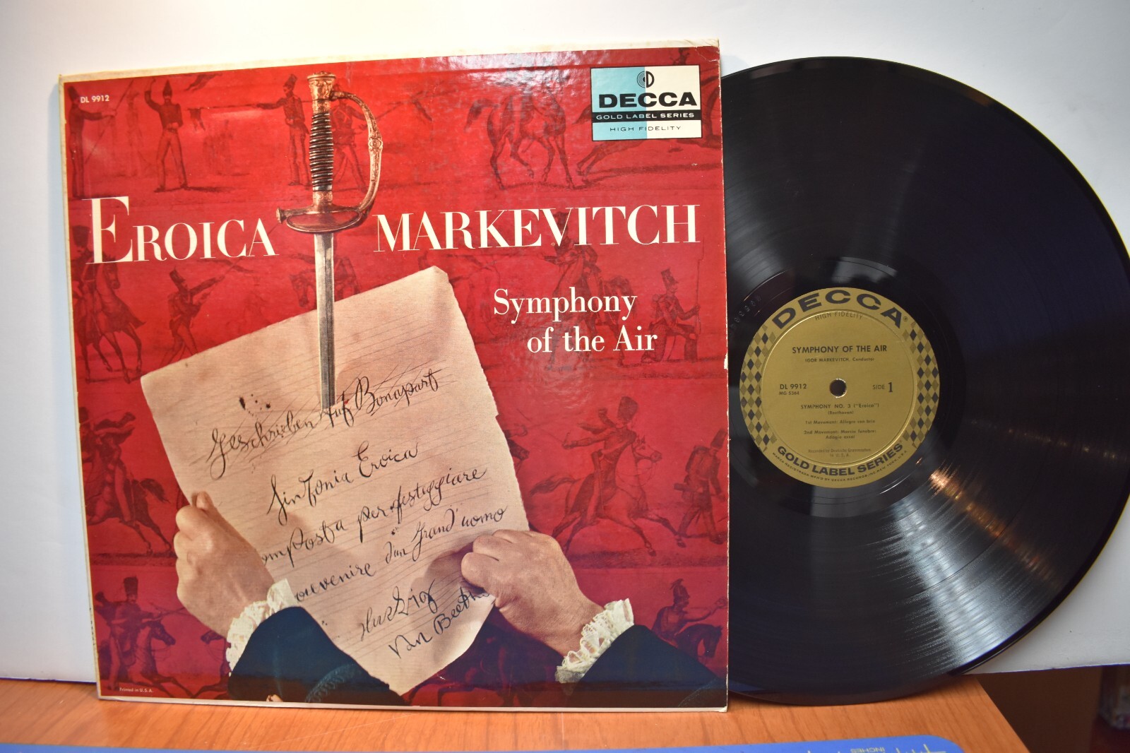 Markevitch Symphony of the Air Beethoven Eroica LP Decca Gold Label ...