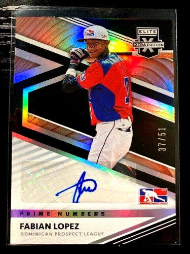 202 PANINI ELITE EXTRA EDITION FABIAN LOPEZ AUTO 37/51 | eBay
