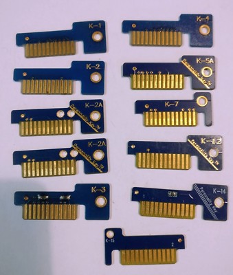 Snap on MT2500 personality keys K-1 K-2 K-2A K-3 K-4 K-5A K-7 K-12 K-14 ...