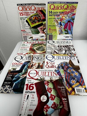McCall's Quick Quilts & Quilting Magazines lot of 7 2011, 2017 2018 ...