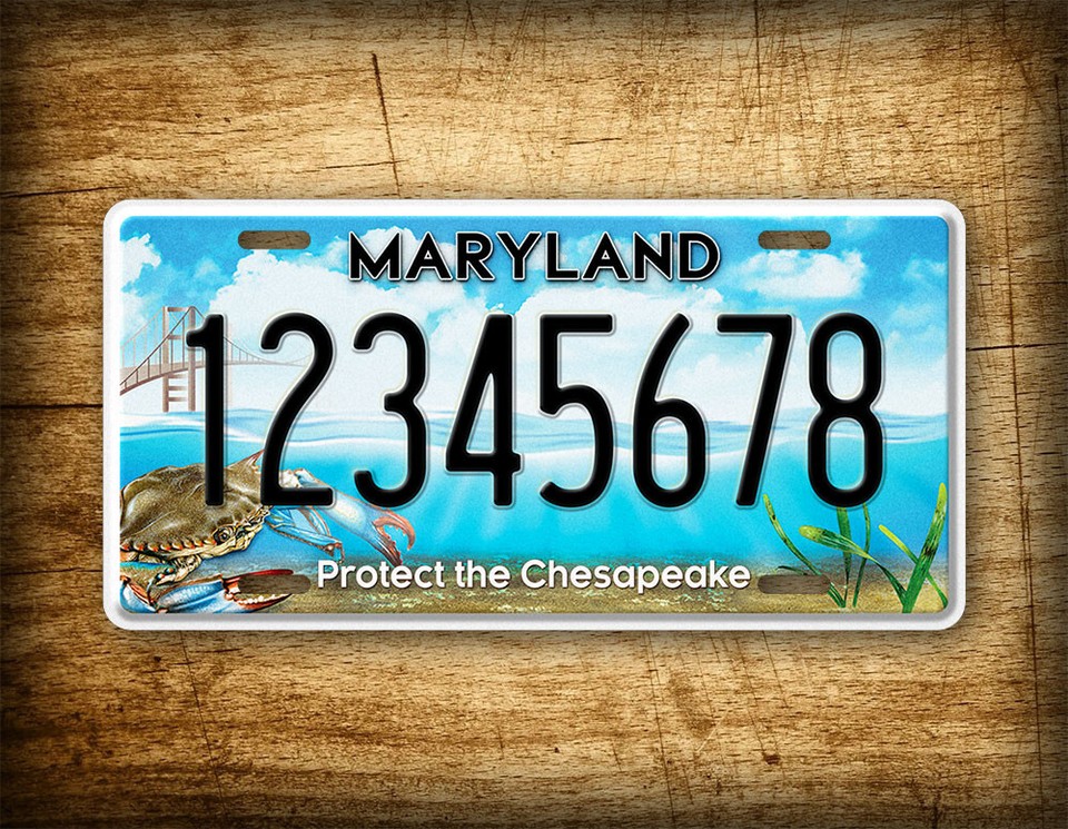 Personalized Maryland protect chesapeake License Plate ANY TEXT 6x12 ...