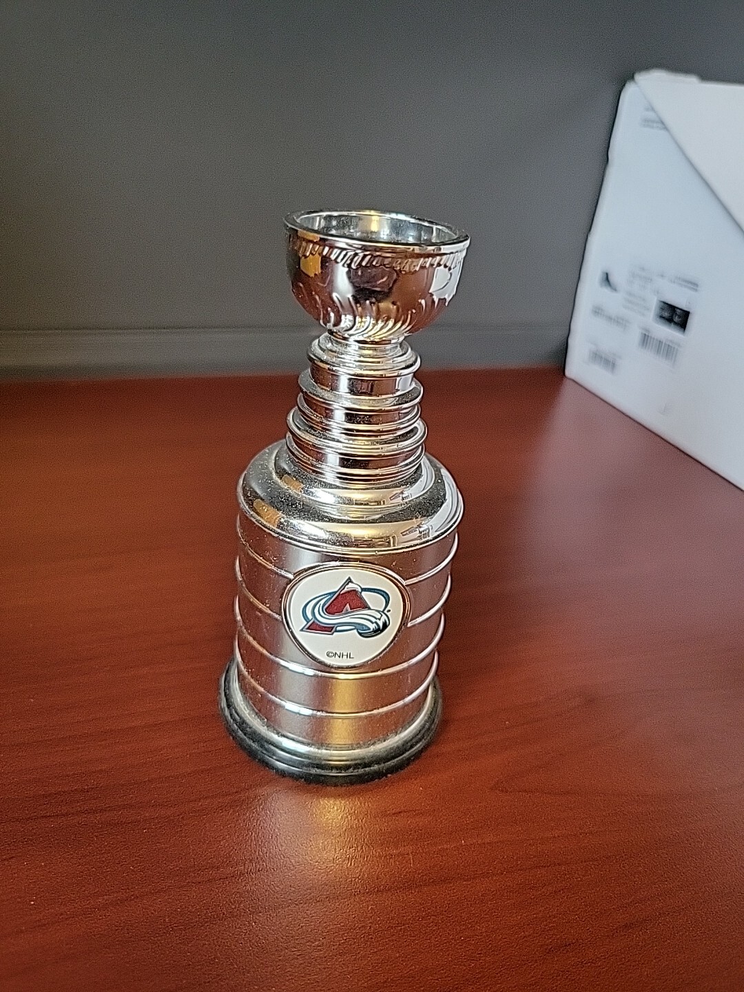 Colorado Avalanche Mini Stanley Cup NHL Logo Hockey Trophy Labatt Blue ...