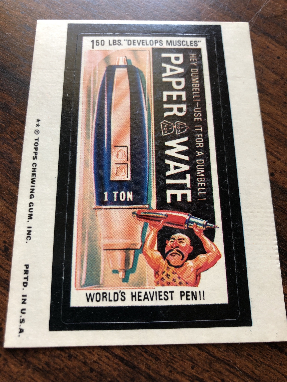 1974 Topps Wacky Package Series #9 "Paper Wate Pen" | eBay