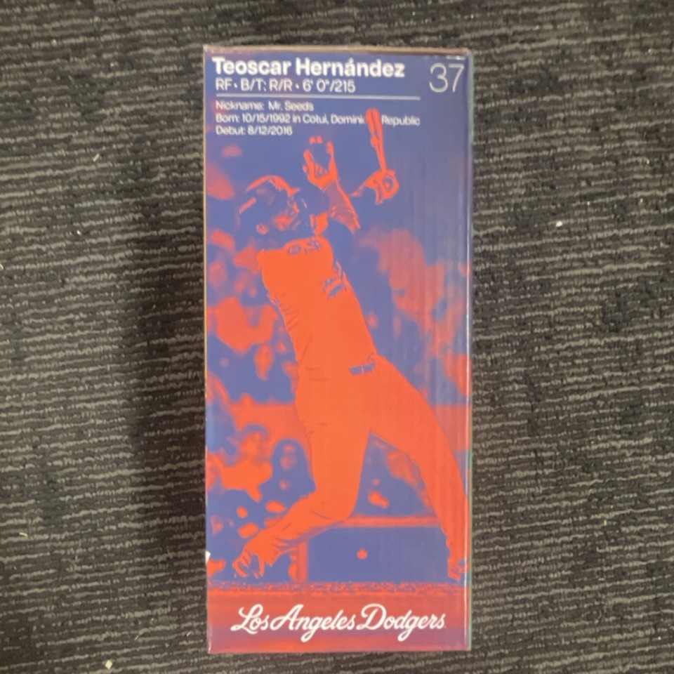 Daiso Japan Los Angeles Dodgers Teoscar Hernández #37 Bobblehead Figure ...