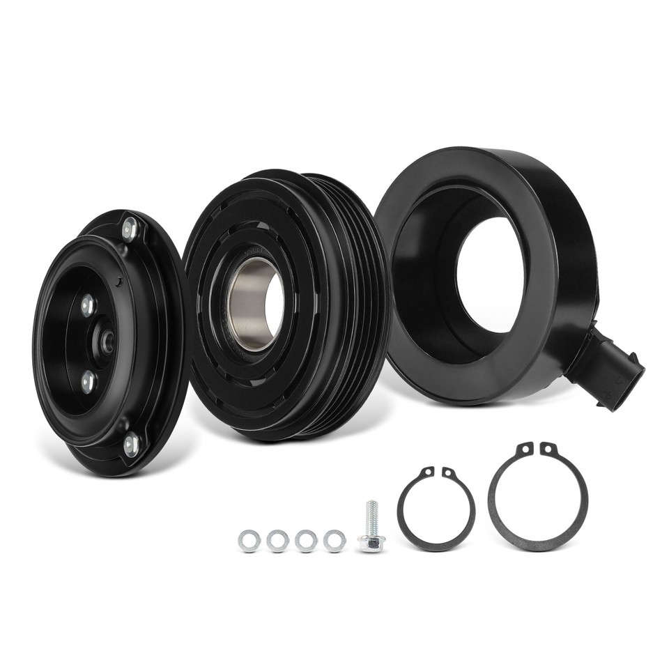 A/C Compressor Clutch Kit w/4-Groove Pulley for Chevy Spark 2009-2015 1 ...