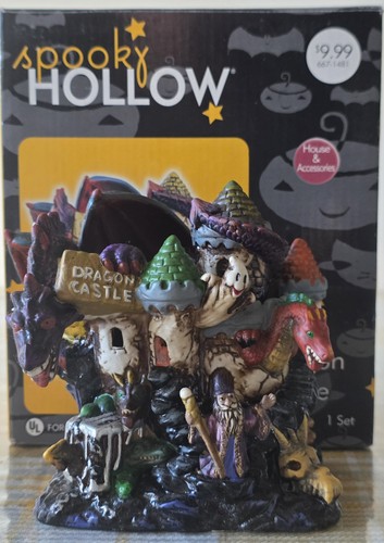 🐉 Rare Retired Spooky Hollow Dragon Castle Light-Up Haunted Display | eBay