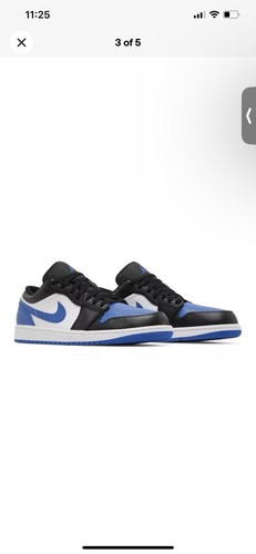 [553558-140] Mens Air Jordan Retro 1 Low 'Alternate Royal Toe' Size 11 ...