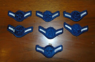 7 USAF Airman E-2 Small Patch Badge Vintage NOS Air Force Lot I | eBay
