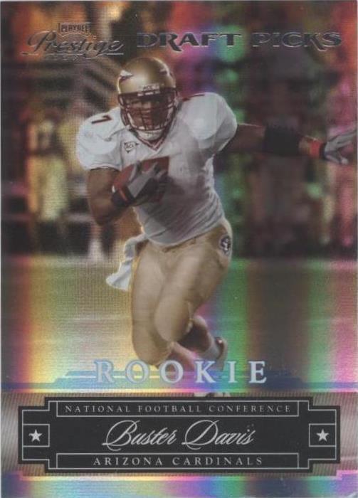2007 Playoff Prestige - Rookie Buster Davis #227 Draft Picks Light Blue ...