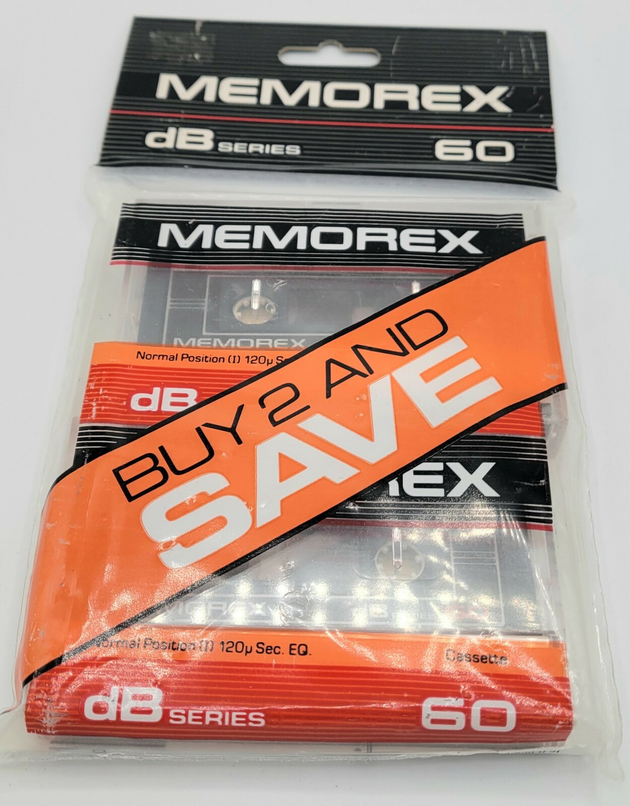 Memorex DBS Normal Bias Audio Cassette Tape 2 Pack DBS 60 Minutes NEW ...