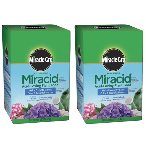Miracle-Gro Water Soluble Miracid Acid-Loving Plant Food, 1lb, 2 Pack ...