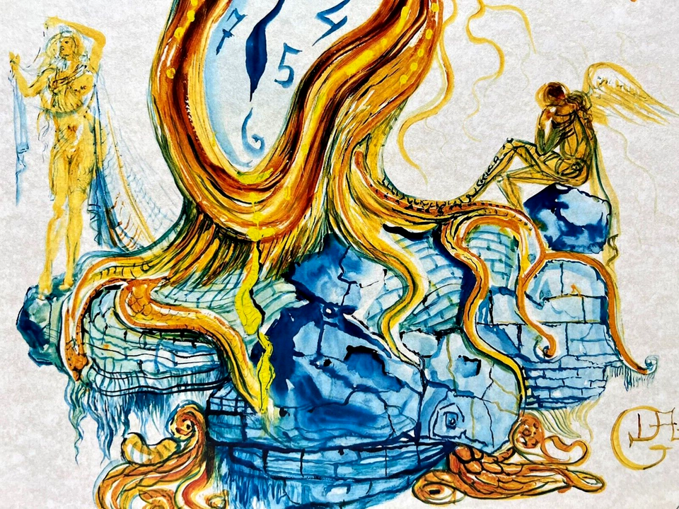 Salvador Dali Lithograph COA Original Signed Op Numbered In Pencil ...