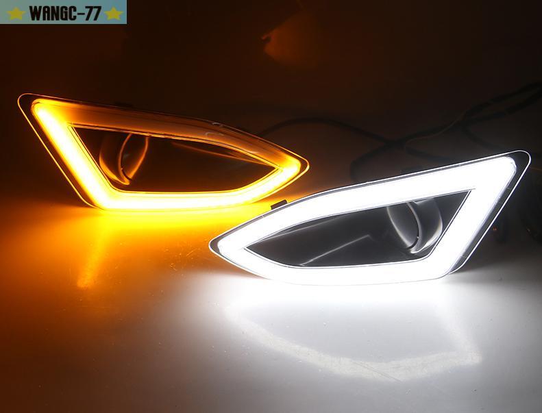 For Ford Edge 2015-2017 2018 LED Lamp Front Bumper Light Day Running ...