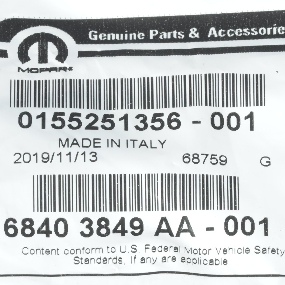 PROMASTER 1500 2500 3500 RENEGADE COMPASS CAL 5 FUSE GRAY OEM MOPAR ...