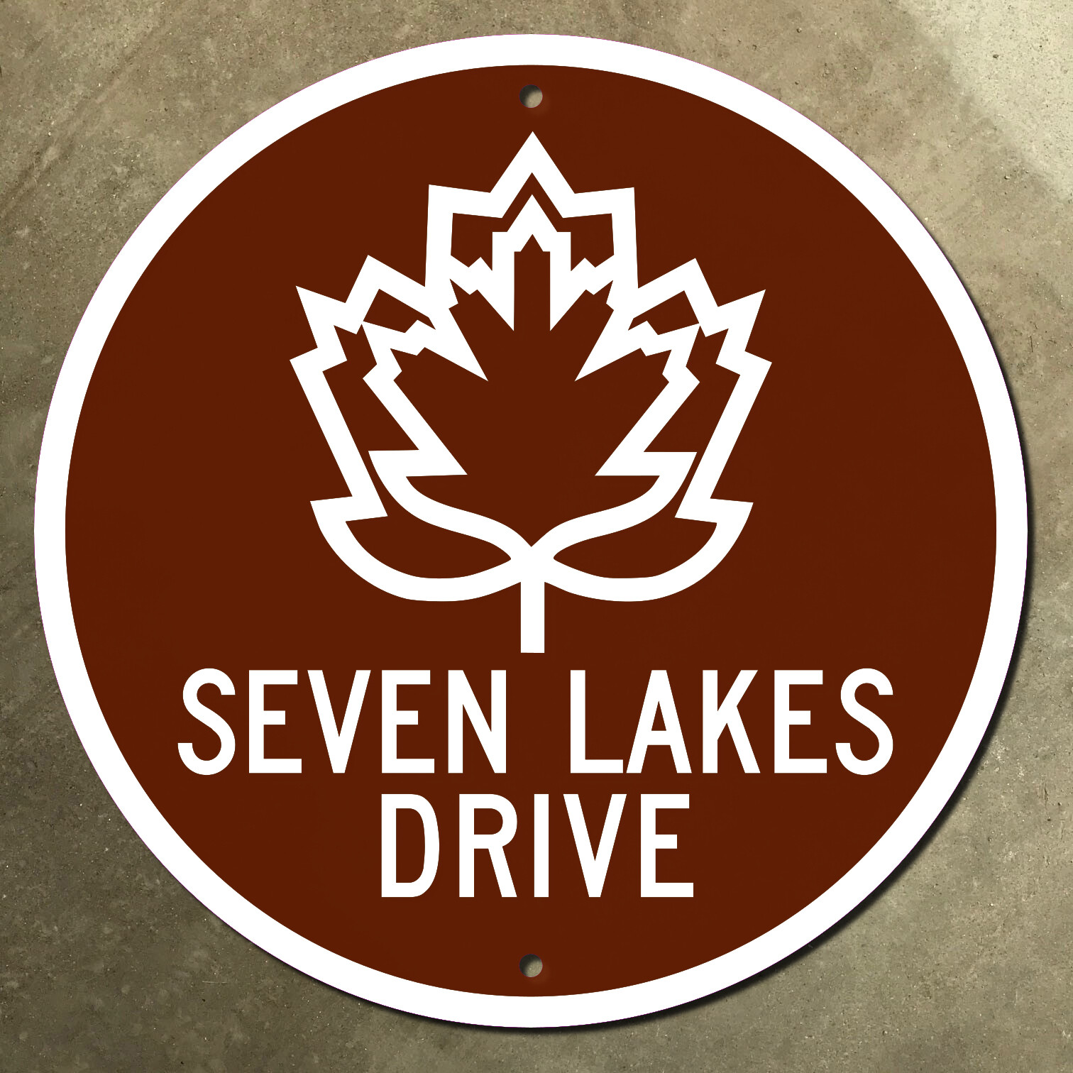 New York Seven Lakes Drive Hudson Valley route marker highway road sign ...