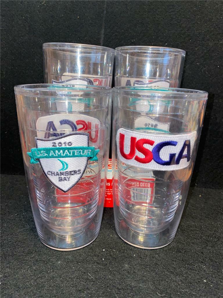 Set of 4 2010 U.S. Amateur USGA Chamber Bay 16oz (no lids) Tervis ...