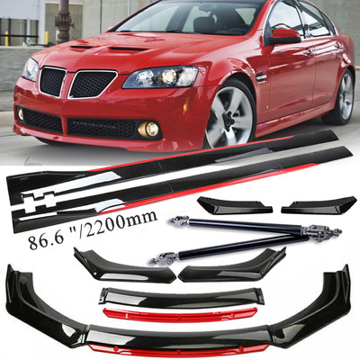 For Pontiac G8 GT GTO GLK Front Bumper Lip Spoiler Splitter /Side ...