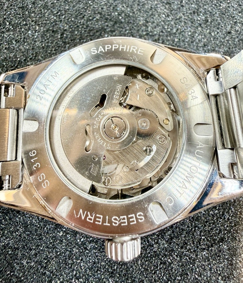 Seestern Professional Diver Auto Mechanical Watch Black Dial/Green ...